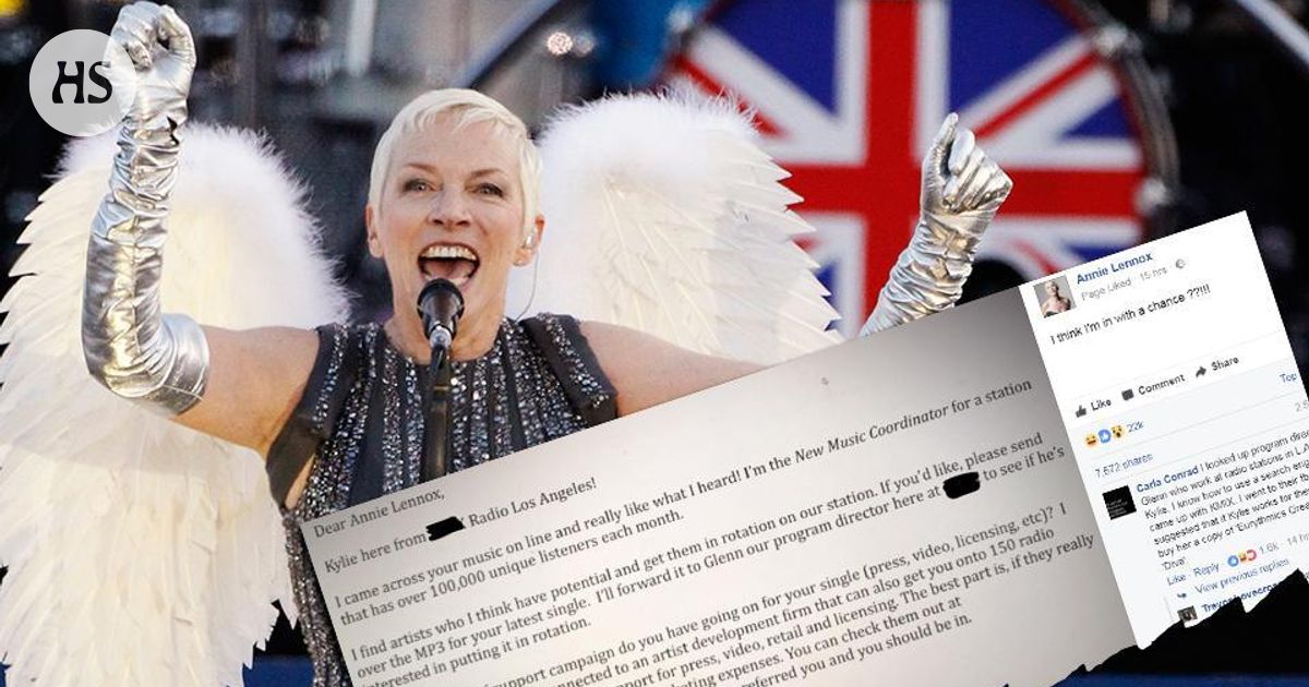 Paikallisradion kykyjenetsijä pyysi Annie Lennoxia lähettämään ...