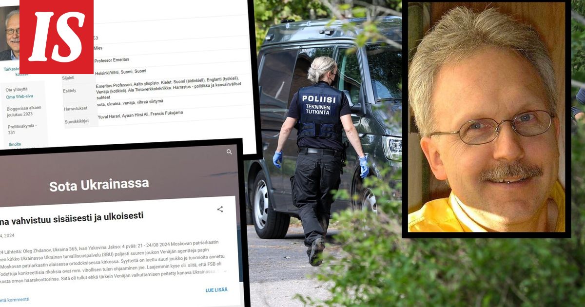 Vihdissä surmattu professori Raimo Kantola piti suosittua Ukraina ...