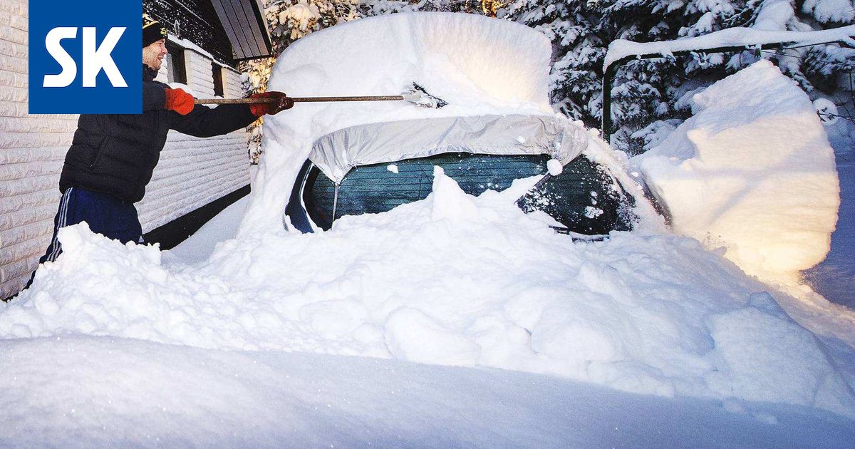 Muistatko vielä Merikarvian lumikaaoksen vuosi sitten? Liki metri lunta ...