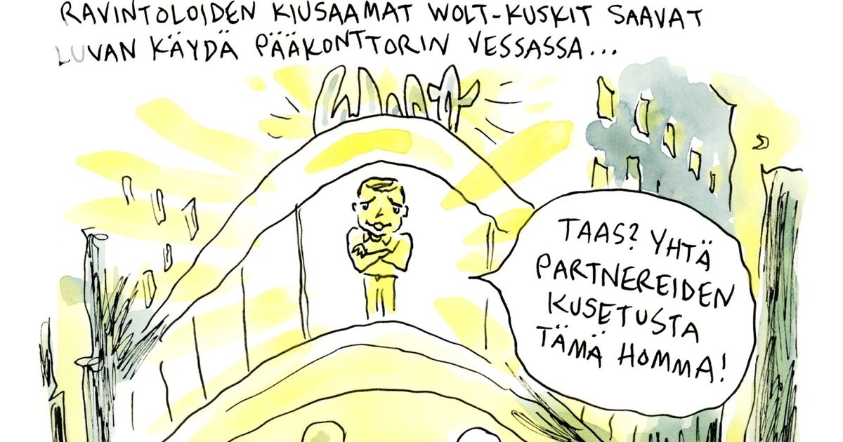 Ville Rannan pilapiirros: Alustatalous kiltillä päällä | HS.fi