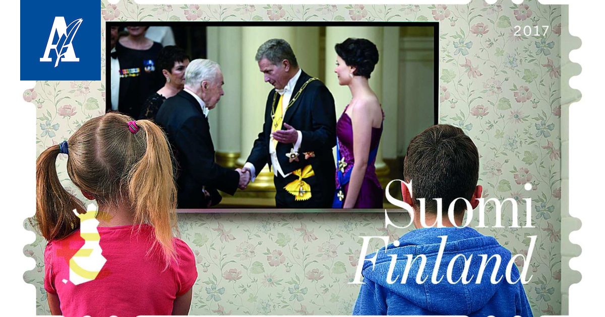 Suomen suosituin tv-ohjelma pääsi postimerkiksi – lapset istuvat ...