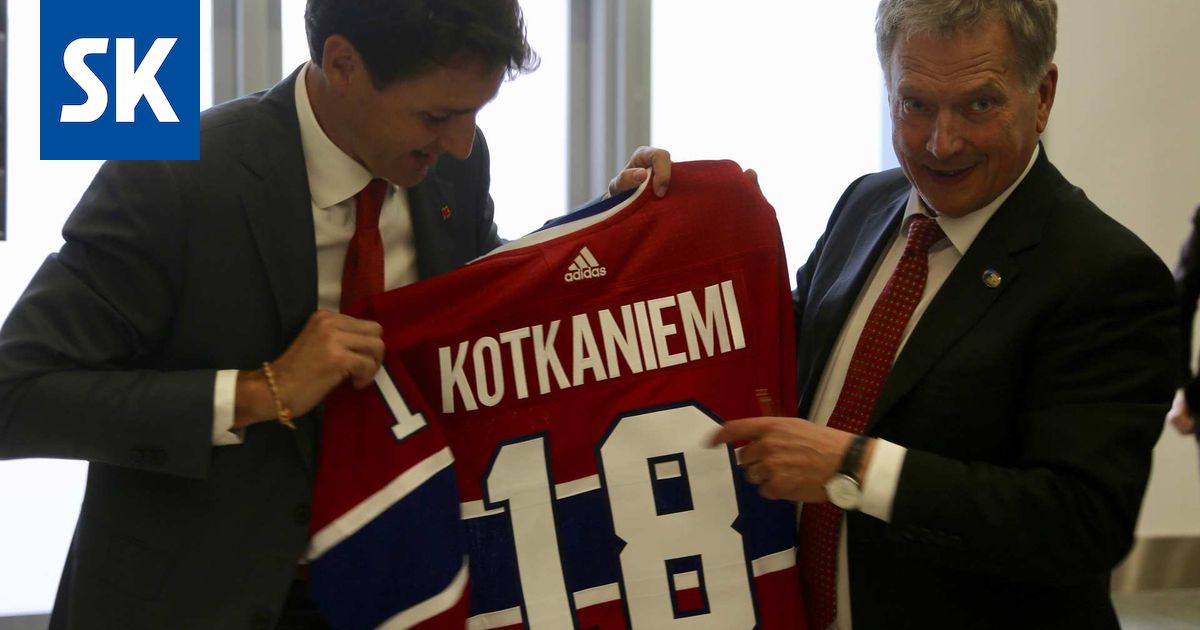 Presidentti Niinistö ja Kanadan pääministeri poseerasivat Kotkaniemen ...