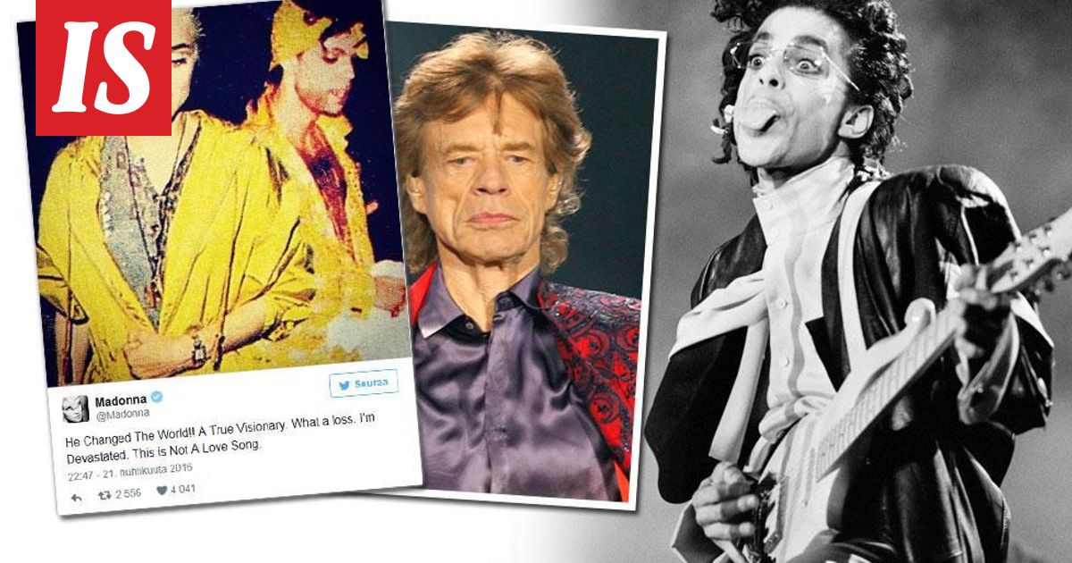 Mick Jagger ja Madonna surevat Princeä: ”Mullistava artisti, suuri ...