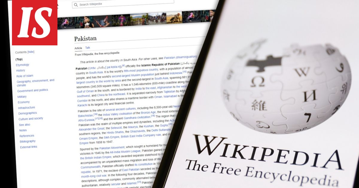 Pakistan esti Wikipedian käytön maassa - Ilta-Sanomat