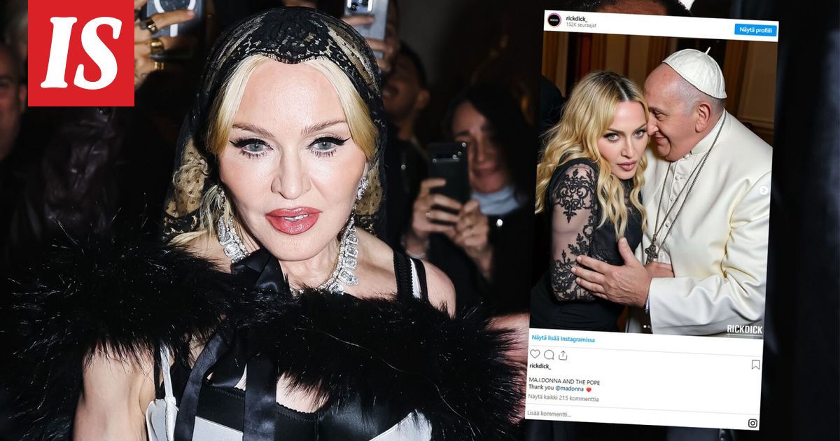 Madonna julkaisi someen hämmentäviä kuvia ”paavin” kanssa - Ilta-Sanomat