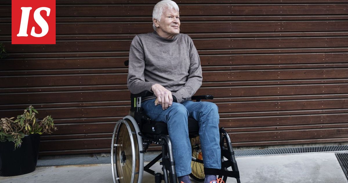 Aivoinfarktista toipuva EM-mitalisti Ismo Toukonen saapui pyörätuolilla ...