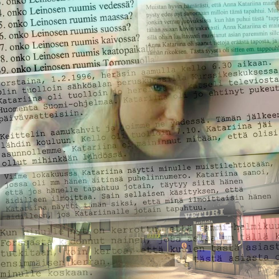 Anna Katariina Leinonen: katosi Forssassa 1996, tämä tiedetään - Ilta ...
