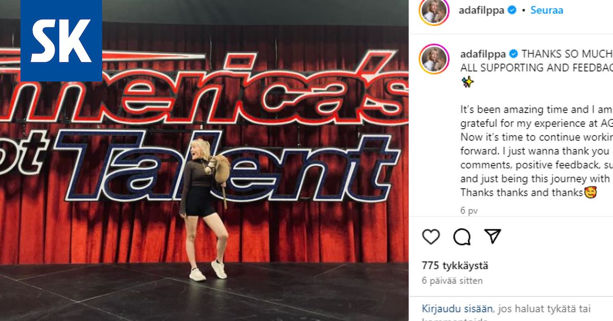 Ada Filppa pääsi America's Got Talent -kilpailuun - Satakunnan Kansa