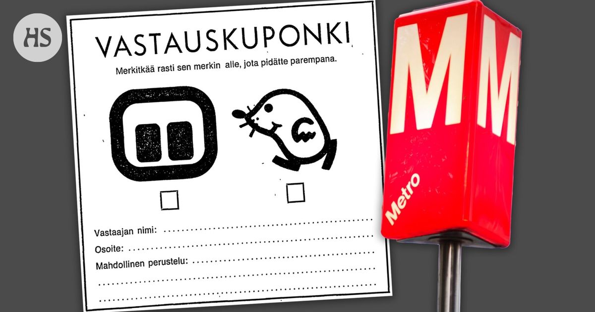 Jos kansa olisi päättänyt, tällainen Helsingin metron tunnus olisi nyt ...