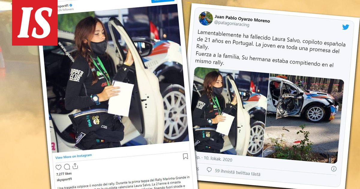 Tragedia rallissa – kartanlukija Laura Salvo, 21, kuoli onnettomuudessa ...