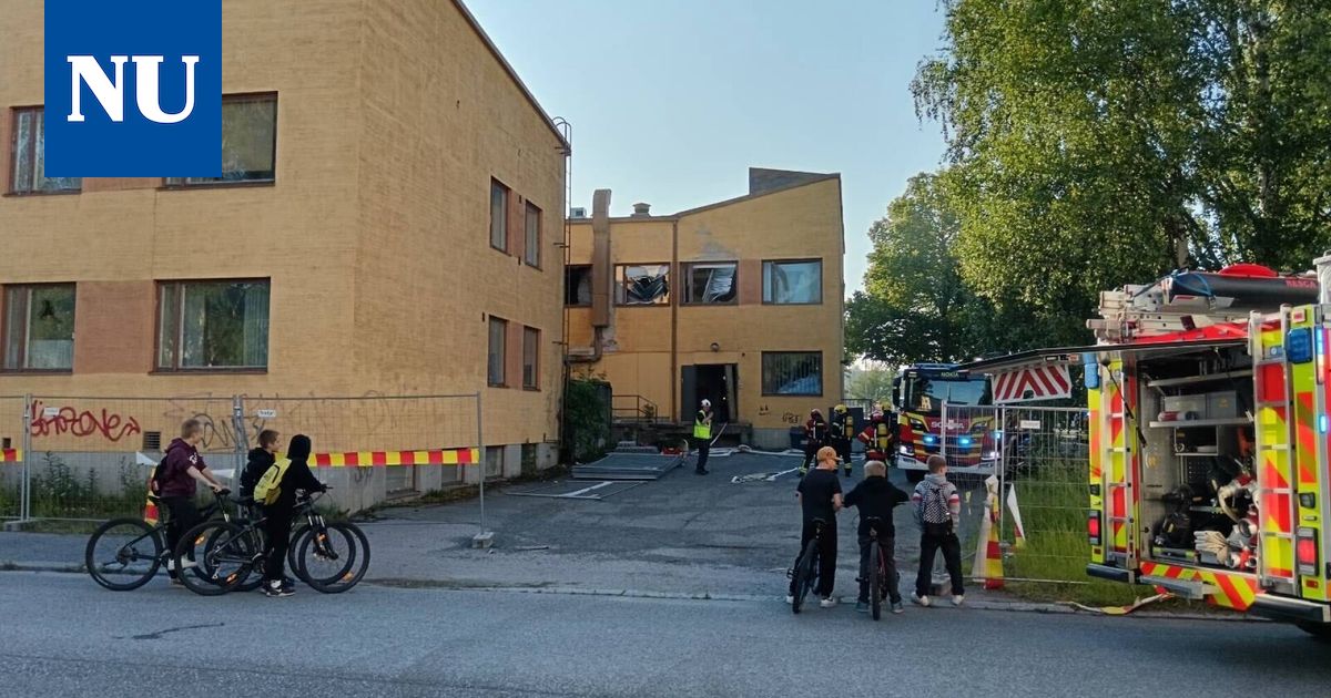 Autiossa rakennuksessa syttyi tulipalo Nokian keskustassa - Nokian Uutiset