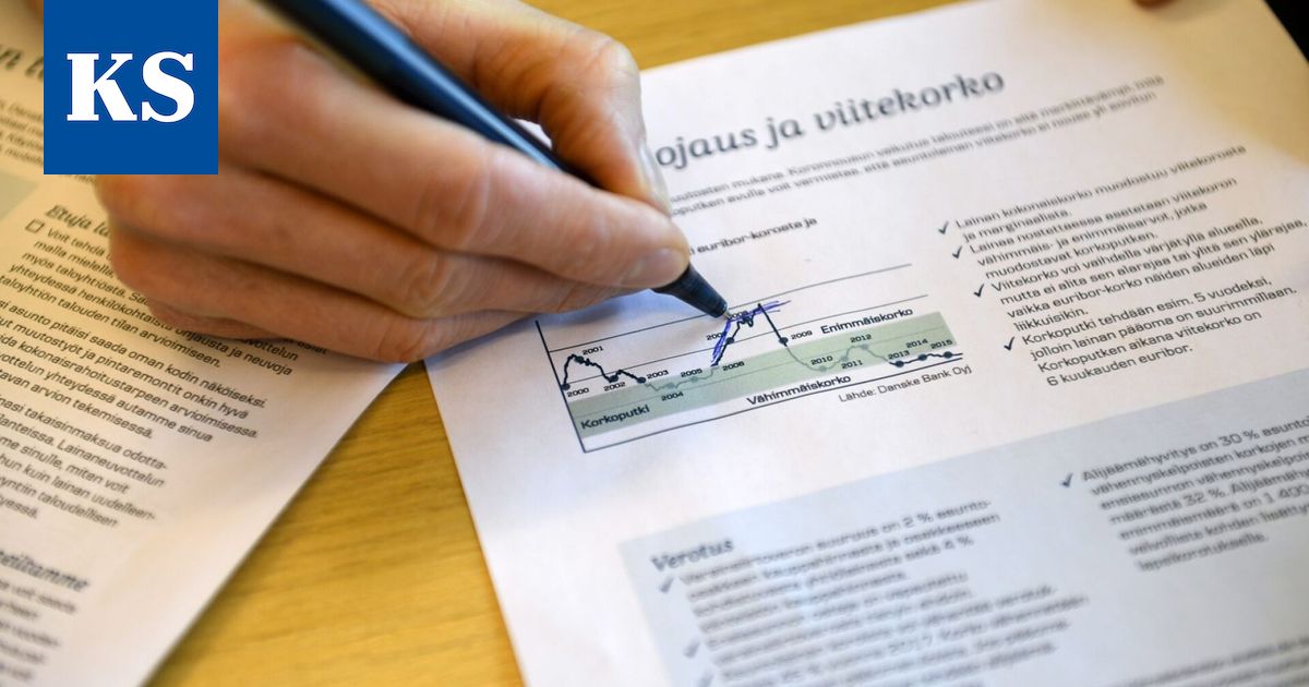 Suomen suosituin asuntolainojen viitekorko ylitti nollarajan, ja ...