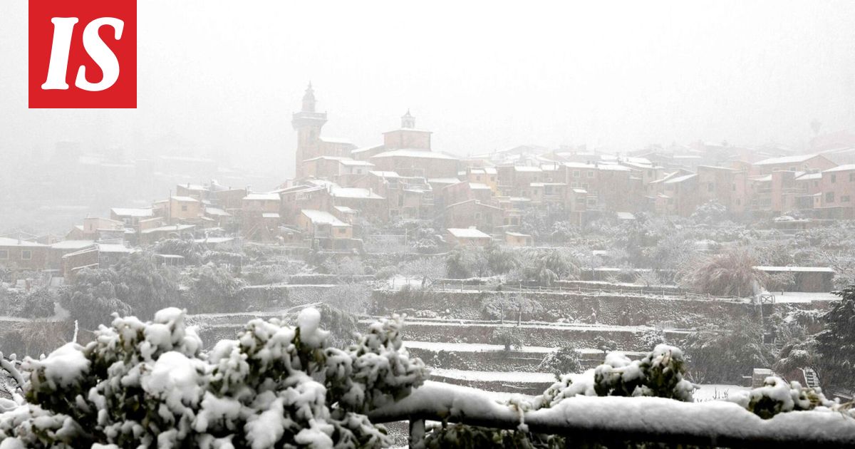 Mallorcalla satoi metri lunta vuorokaudessa - Ilta-Sanomat