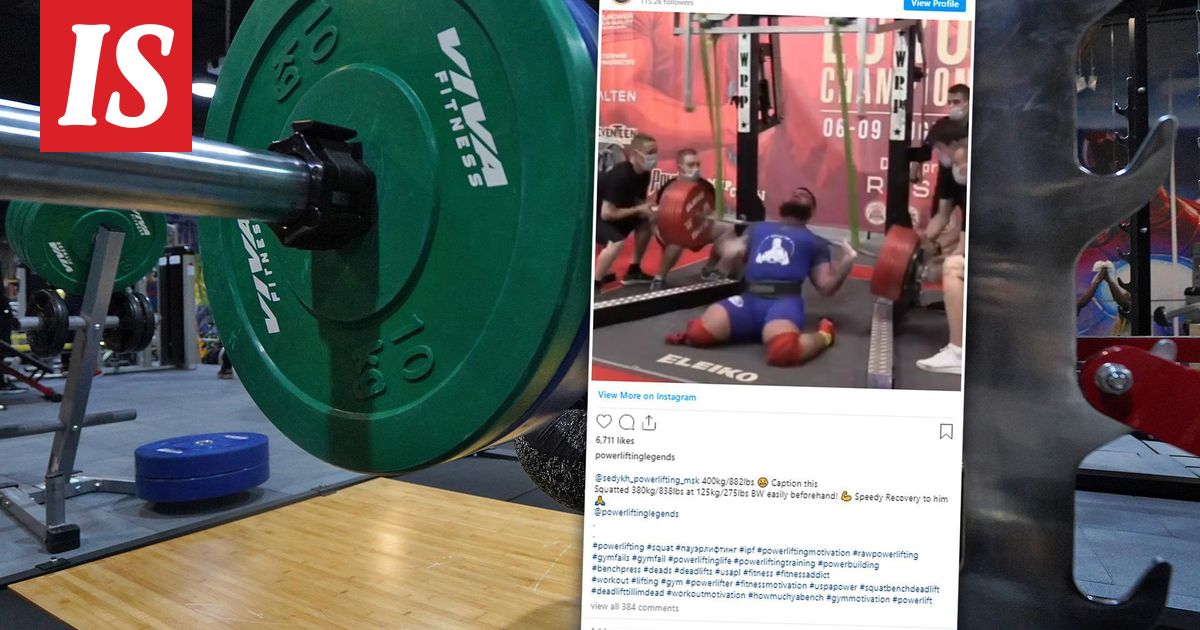 Voimanostaja Aleksandr Sedyh mursi molemmat polvensa arvokisojen ...