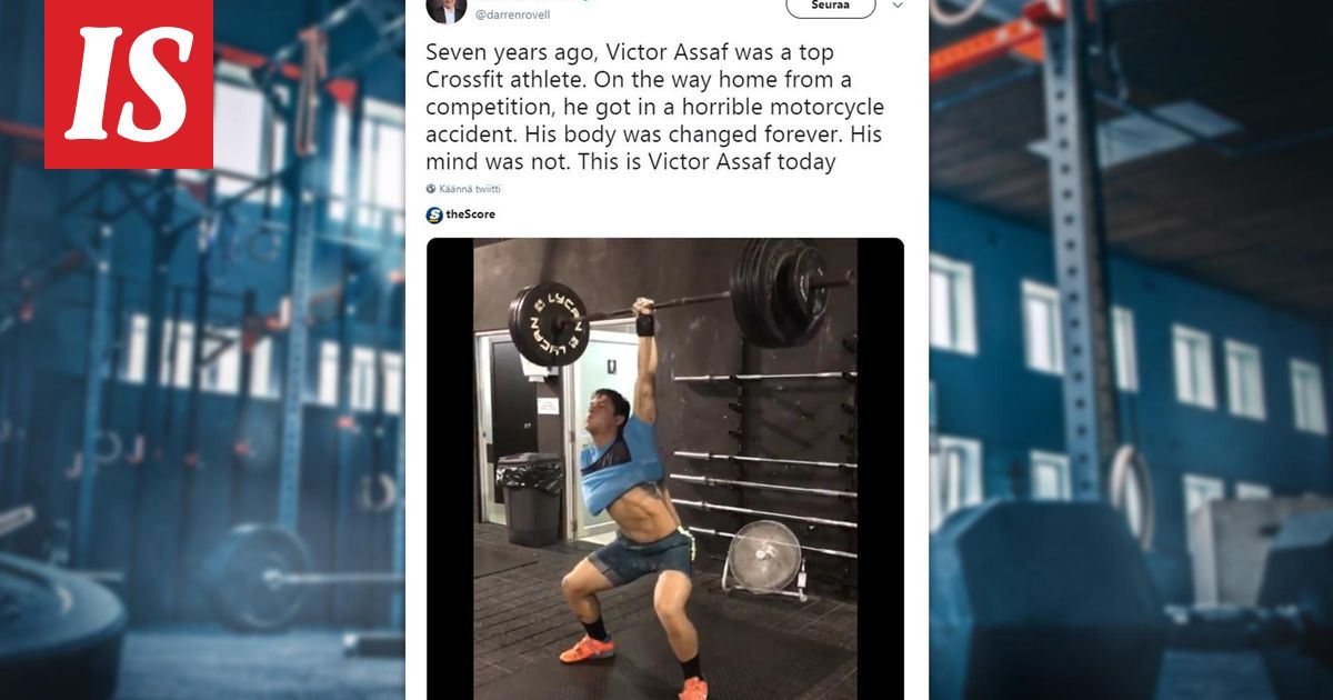 Yksikätinen crossfit-sisupussi Victor Assaf ällistyttää voimillaan ...
