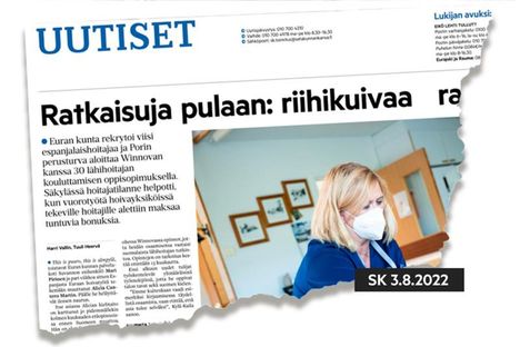 Hoitajapulassa vai hoitaja pulassa? - Satakunnan Kansa