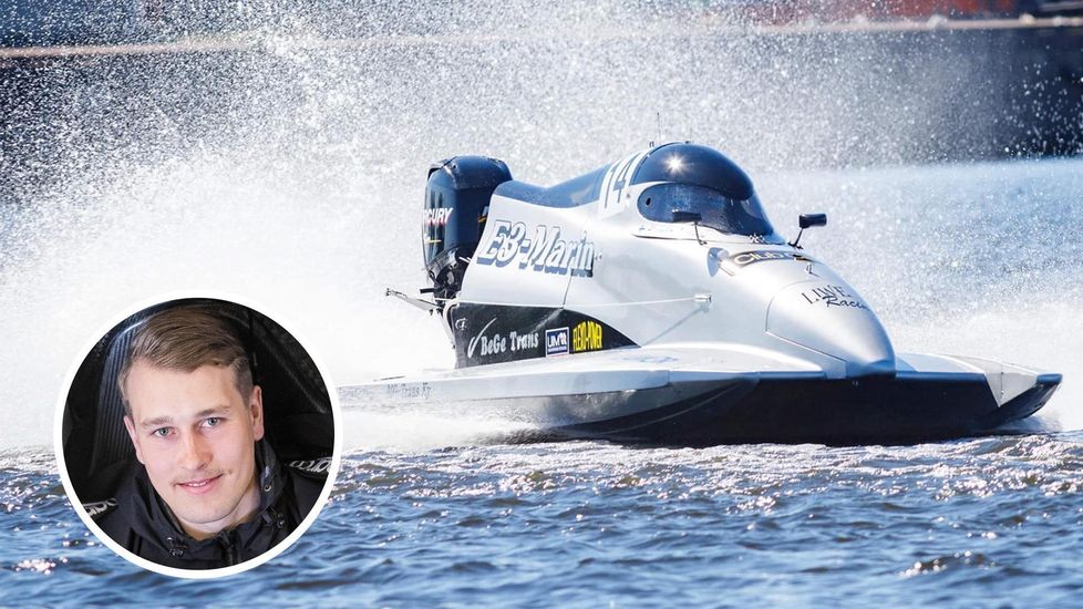 Alexander Lindholm, 25, syöksyy vetten päällä yli satasta ilman jarruja ...