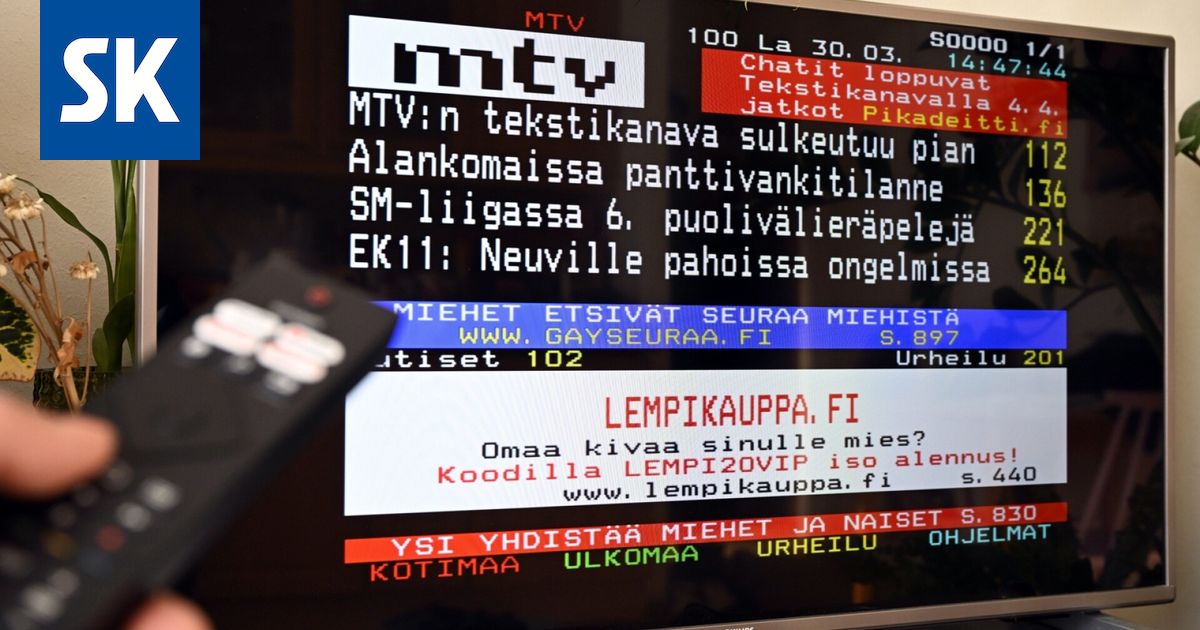 MTV3-kanavan teksti-tv sulkeutuu ensi viikolla - Satakunnan Kansa