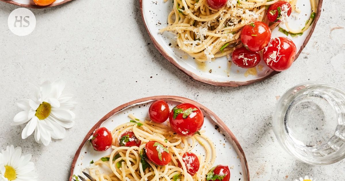 Hyvä pasta kirsikkatomaateista | HS.fi