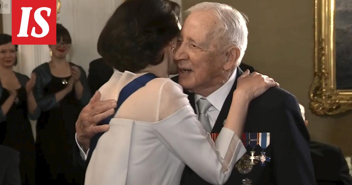 Tunteellinen kohtaaminen: Mauri Maunula, 97, yllätti presidenttiparin ...