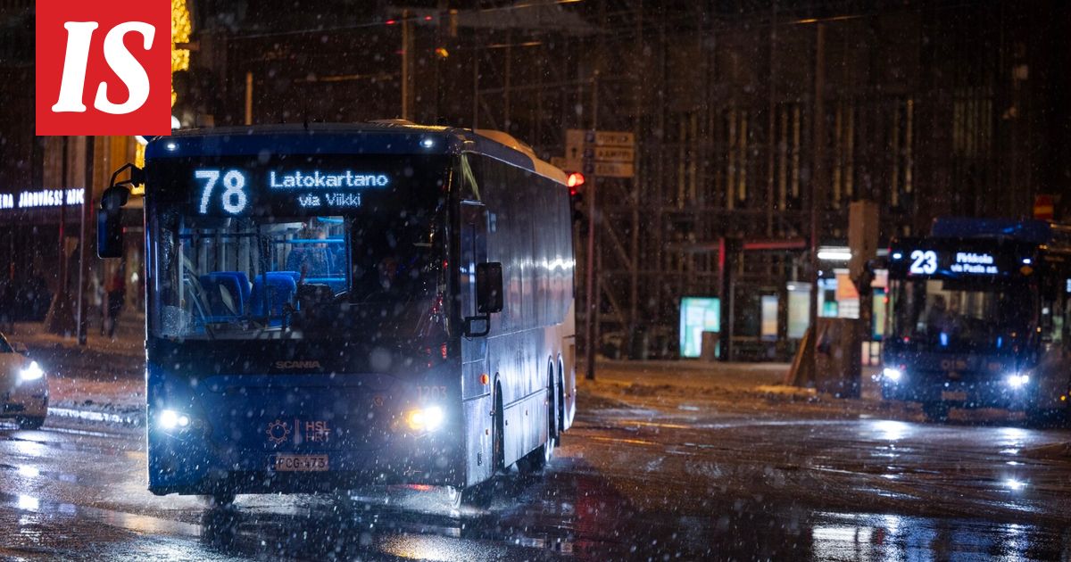 HSL: Bussit voivat myöhästellä tänään - Ilta-Sanomat