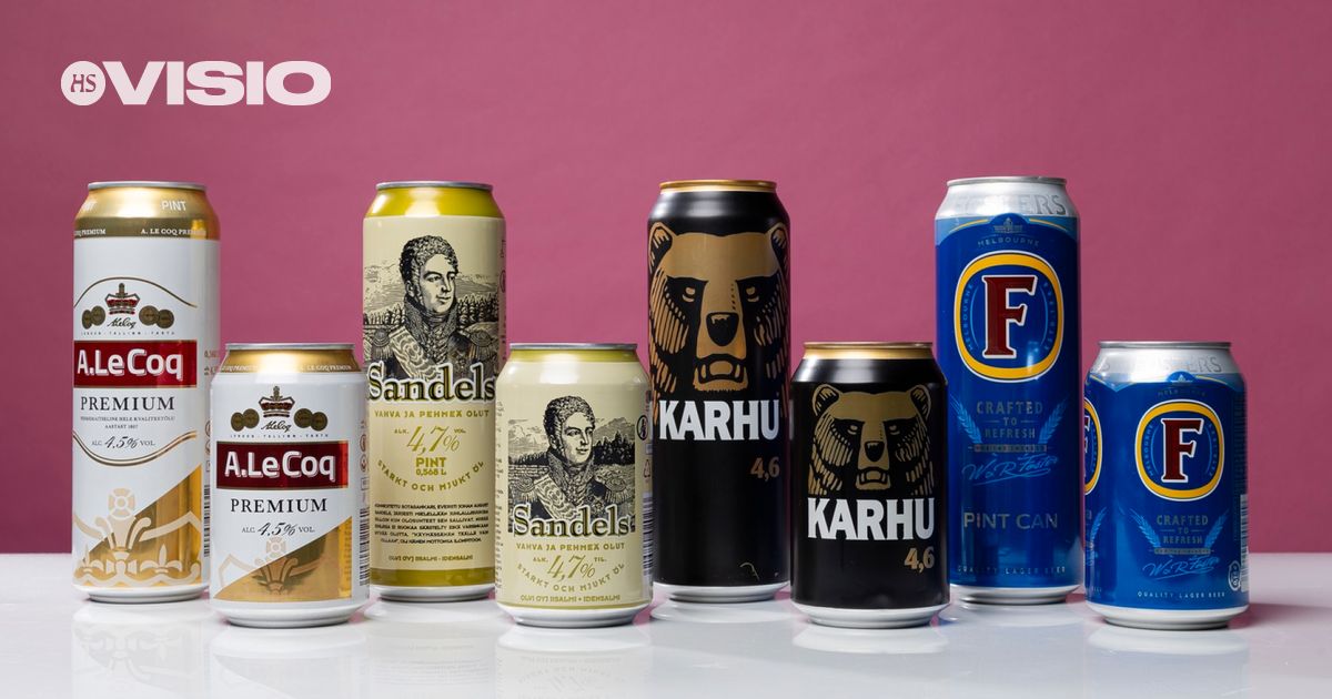 Oluttölkkien koko kasvaa, vaikka muissa tuotteissa shrinkflaatio ...