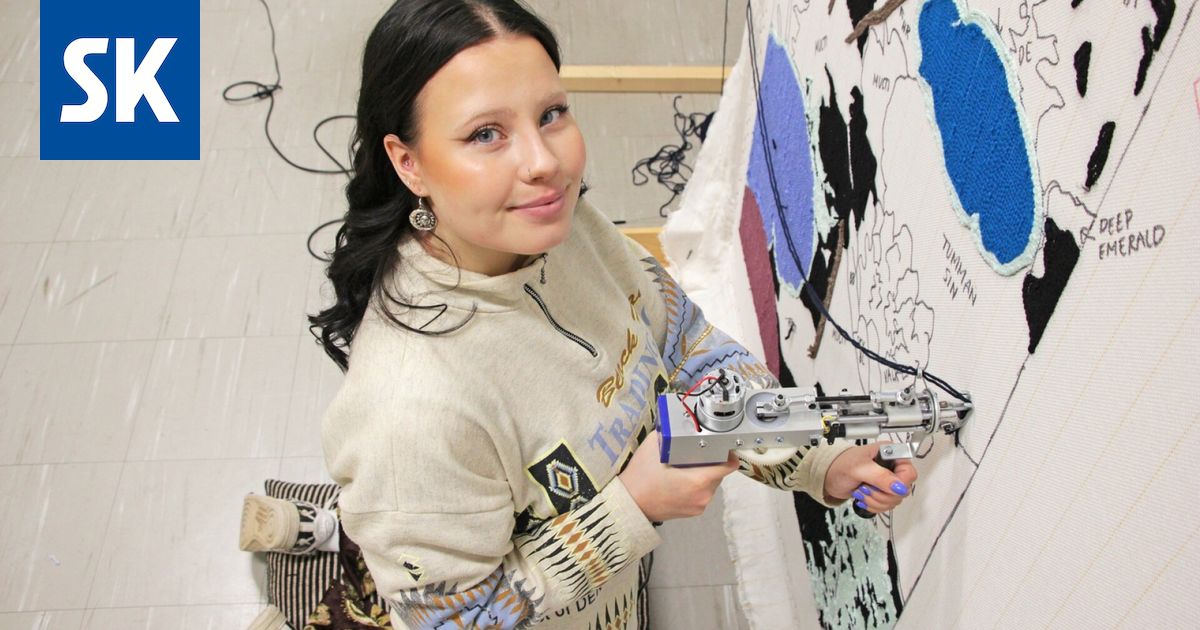 Kukat, kurvit ja kirkkaat värit pääsevät kankaalle Iida Vännin, 19 ...