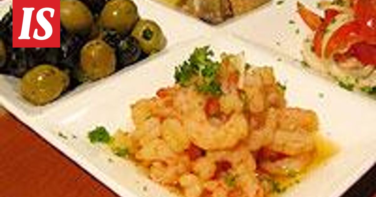 Tapaksia: Kanarialaiset ryppyperunat, Katkaravut pil pil, Marinoituja ...