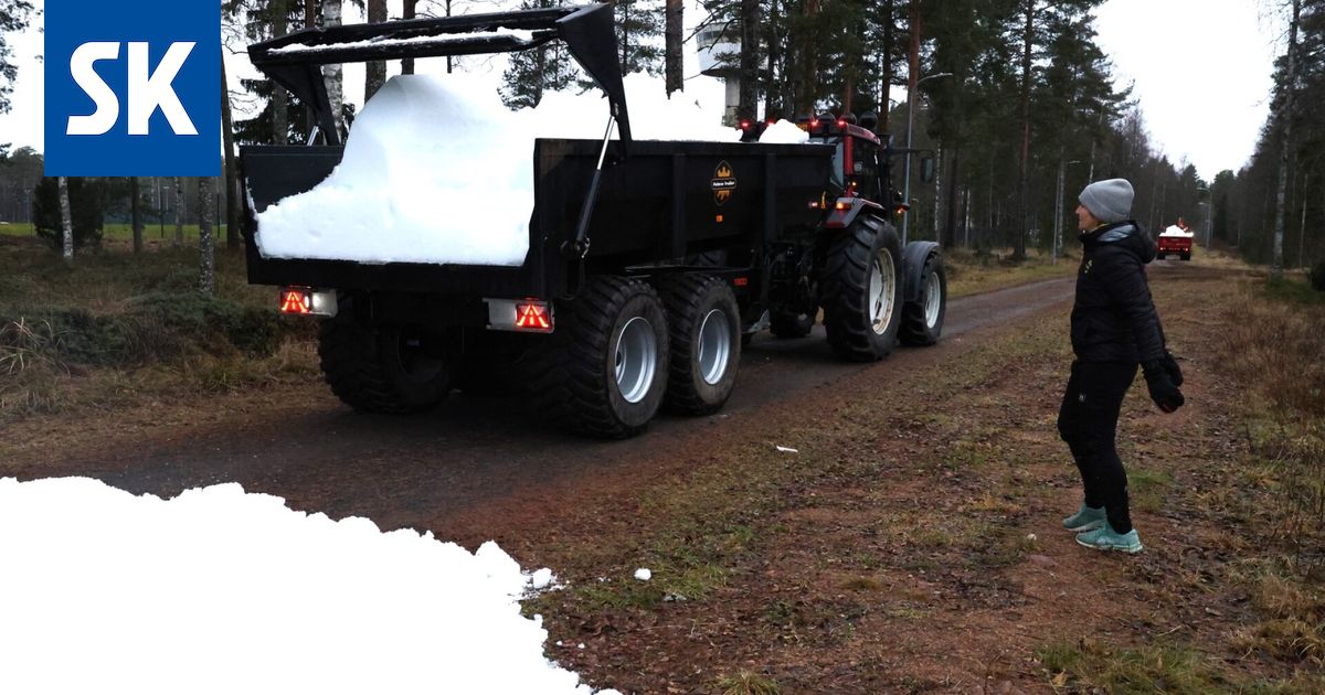 Hiihtojaosto ei jäänyt enää odottelemaan – Älyladun lumi levitettiin ...