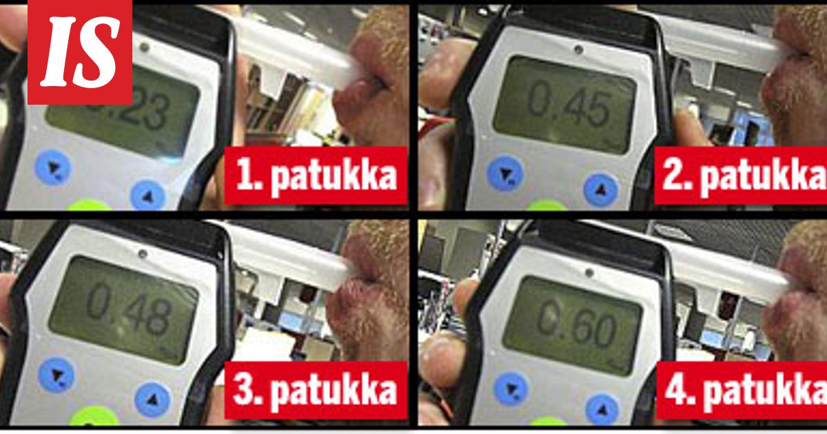 4 Fazerin Da Capo -patukka sai alkometriin 0,6 promillea - Ilta-Sanomat