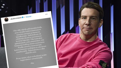 Aku Hirviniemi pyysi anteeksi toistamiseen - Millainen on hyvä julkinen anteeksipyyntö? | HS.fi