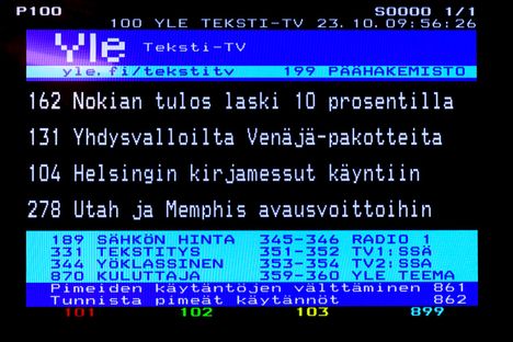 Tässä Ylen teksti-tv:n suosituimmat sivut - Ilta-Sanomat