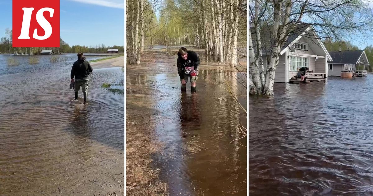Lapin tulvat: Rajut tulvat ovat iskeneet kesämökeille, Ruotsin rajalle ...