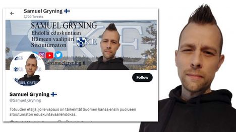 Lahtelainen eduskuntavaaliehdokas Samuel Gryning säikähti ”alastonta ...