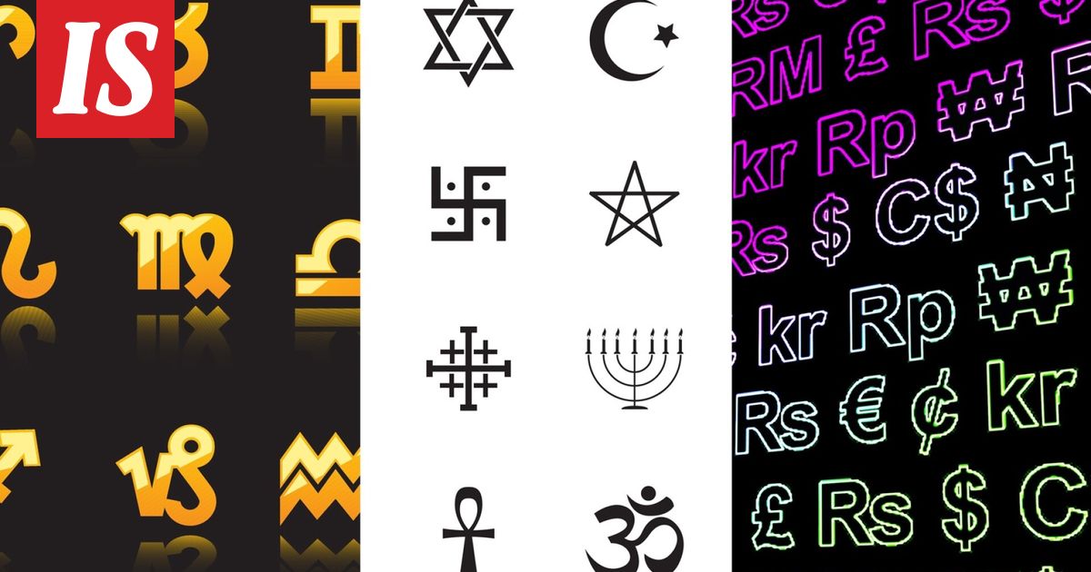 Testaa, tunnetko merkit ja symbolit - Ilta-Sanomat