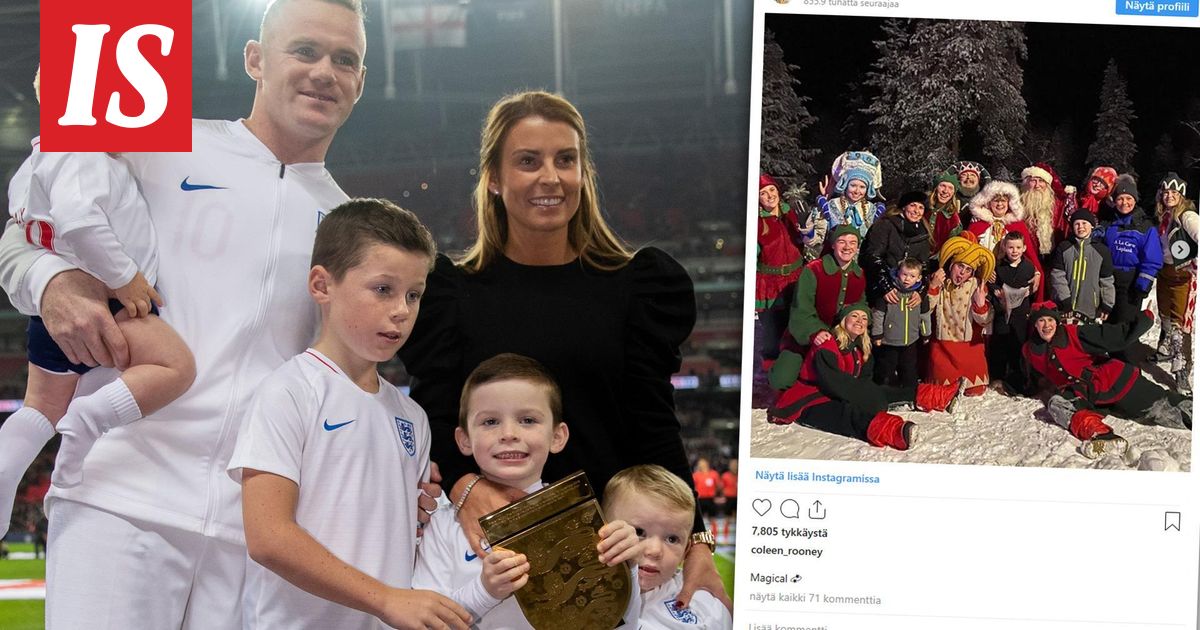 Futistähti Wayne Rooneyn Coleen-vaimo lomailee Suomessa – julkaisi upeita perhekuvia Lapista ...