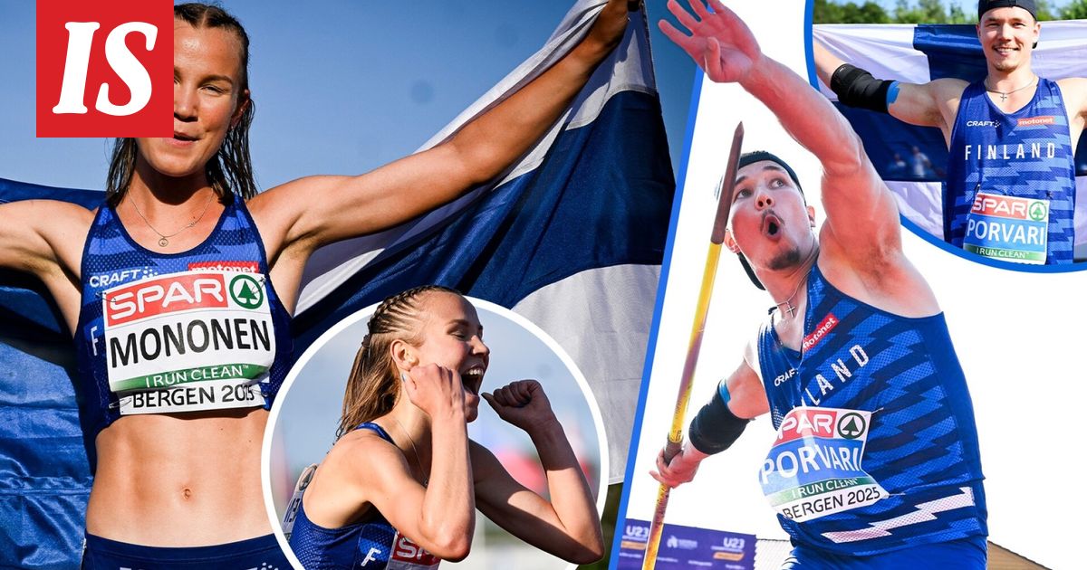 U23-yleisurheilu: Ilona Mononen voitti EM-kultaa, Eemil Porvari ...