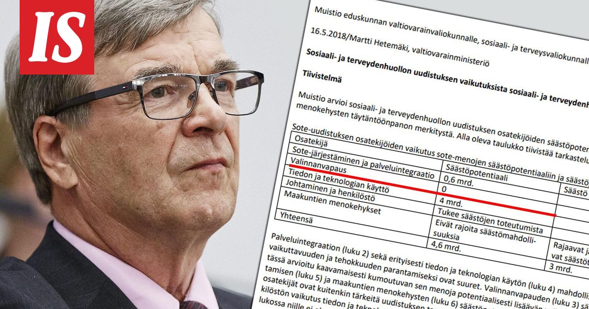 Timo Kalli selittää Hetemäen sote-laskelmien ohitusta: ”Ei perustu ...