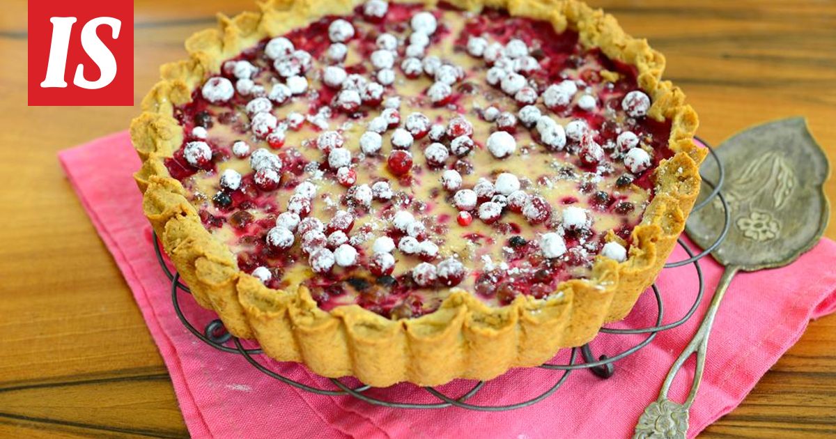 Puolukka-rahkapiirakka - Ilta-Sanomat
