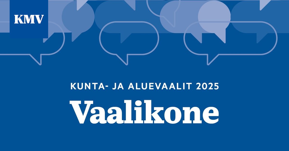 Vaalikone: Kunta- ja aluevaalit 2025 - KMV-lehti