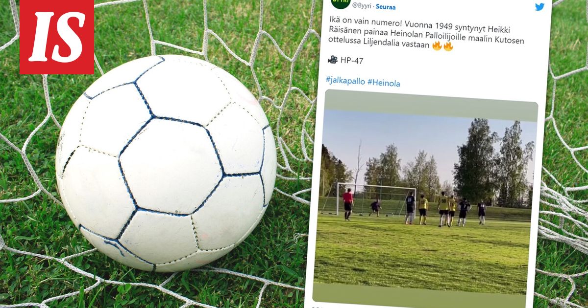 Video: 74-vuotias Heikki Räisänen teki maalin Kutosen ottelussa - Ilta-Sanomat