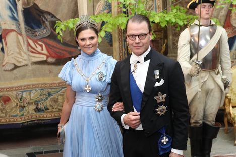 Ruotsin kruununprinsessa Victoria ja prinssi Daniel vierailulle ...