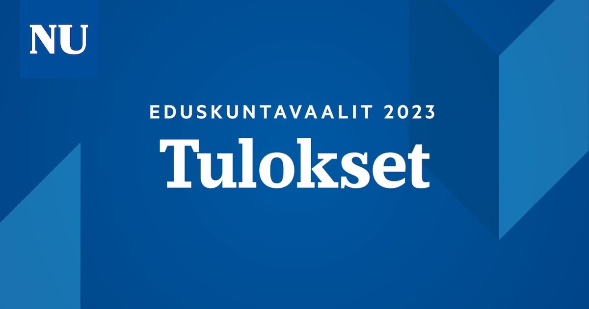 Eduskuntavaalit 2023 – Nokian Uutisten tulospalvelu - Nokian Uutiset