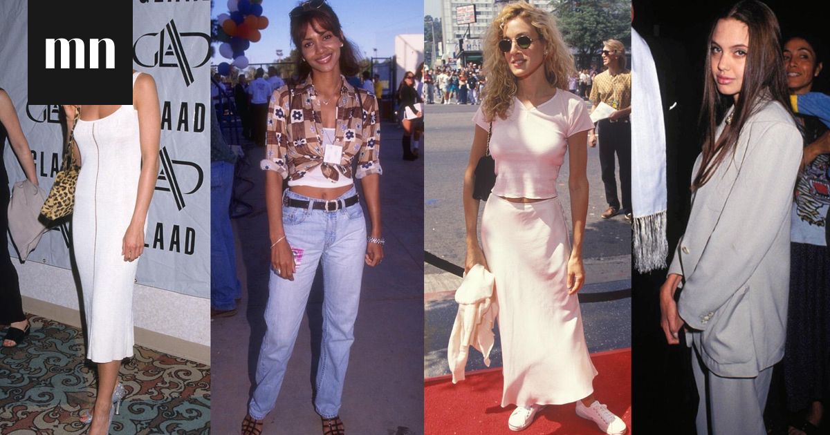 90-luvun ihanat vaatteet ja asut: Jennifer Anistonin mekkotyylit ja 10 ...