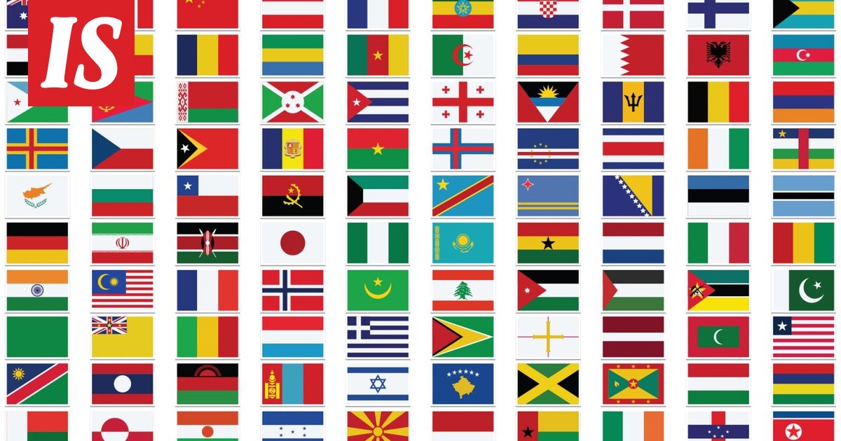 Luulitko tuntevasi eri maiden liput? Testaa tietosi – parhaat tietäjät ...