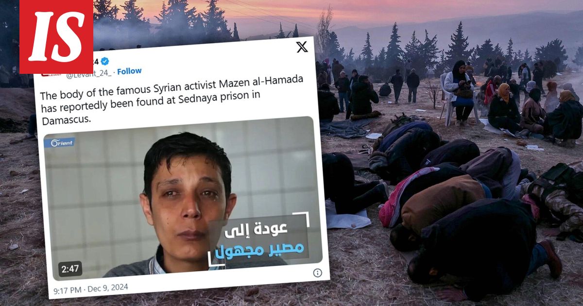 Mazen al-Hamada kuoli Sednayan vankilassa - Ilta-Sanomat