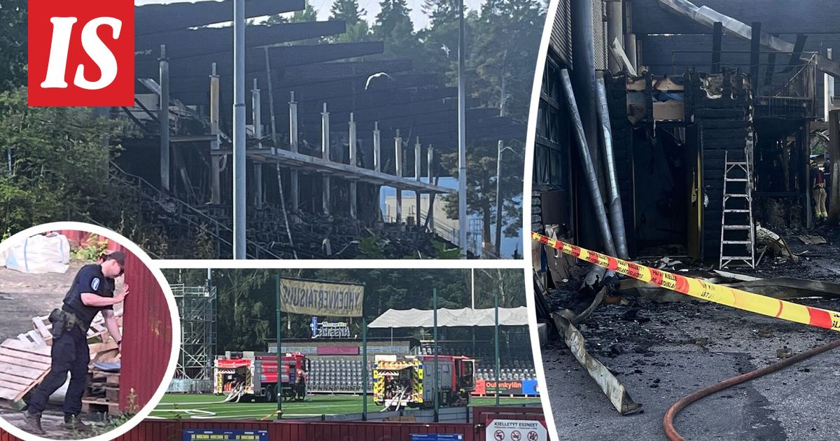 Mustapekka-areenan tulipalo järkyttää paikallisia - Ilta-Sanomat